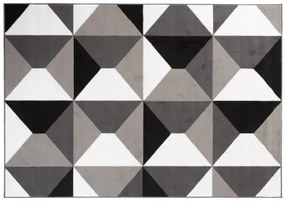 Kusový koberec moderní MAYA Z902D šedý bílý Rozměr: 120x170 cm