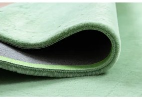 koberec BUNNY, zelená, imitace králíčí kožešiny velikost 120x170 cm | krásné koberce cz