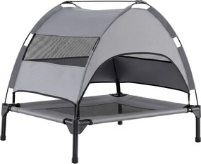 Costway Vyvýšený pelíšek pro psa s nebesy Lehátko pro psy – 78,5 × 63 × 70 cm