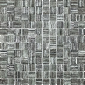 Skleněná mozaika Premium Mosaic šedá 30x30 cm mat / lesk MOS23TEXGY