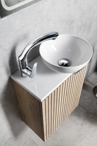 Sapho FLY stojánková umyvadlová baterie s otočnou hubicí ECO kartuše chrom DF004-01
