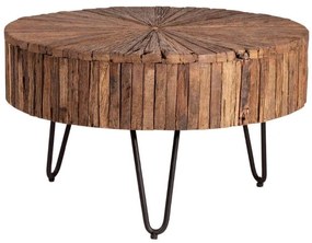 OnaDnes -20% Dřevěný kulatý konferenční stolek Somcasa Tarak 70 cm