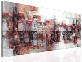 Obraz Staré Město pražské Red Velikost (šířka x výška): 150x60 cm