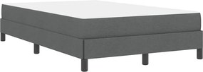 Postel s boxspringem Tmavě šedá 120 x 190 cm textil 3398473