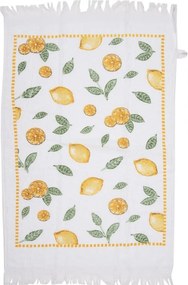 Kuchyňský froté ručník s citróny Lemons & Leafs - 40*66 cm