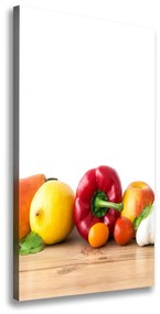 Wallmuralia Vertikální Foto obraz na plátně Ovoce a zelenina 50x100
