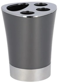 Koupelnový pohár na kartáčky Cuesta, šedá/s chromovými prvky, 250 ml