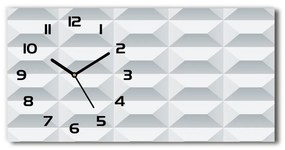 Wallmuralia Skleněné hodiny na stěnu Geometrické pozadí 60x30 cm