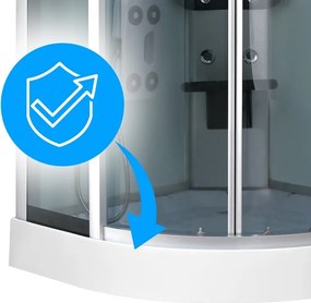 Terra Hydromasážní box WSH7120W, 90x90 bez sauny