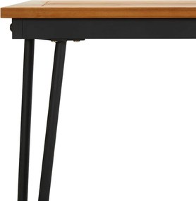 Zahradní stůl s nohami typu hairpin 140x80x75 cm masivní akácie 319519