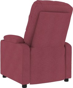 Masážní křeslo vínové textil 339095
