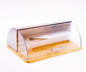 Chlebník s transparentním víkem, 40 x 29 x 16 cm