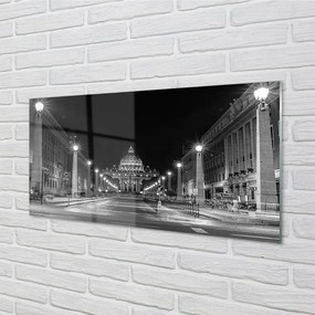 Obraz na skle Řím Chapel road 125x50 cm
