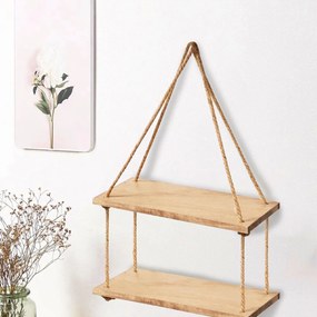 Tutumi Tutumi, nástěnná polička 50x15 cm 322121, borové dřevo, HOM-06808