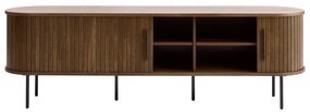 Hnědý TV stolek v dekoru dubu 180x56x45 cm Nola – Unique Furniture