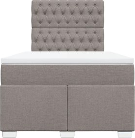 Box spring postel s matrací taupe 120x200 cm textil 3290466
