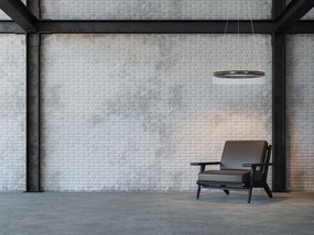 Toolight, LED závěsné svítidlo 40cm APP1191-CP, černá-zlatá, OSW-40022