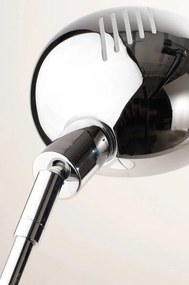 Ocelová stolní lampa s ohybatelnou konstrukcí v leskle stříbrné barvě (výška 59 cm) Lincon – Jotex