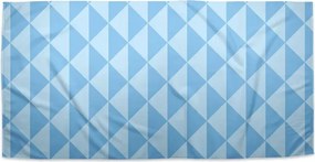 Sablio Ručník Modré obrácené pyramidy - 50x100 cm