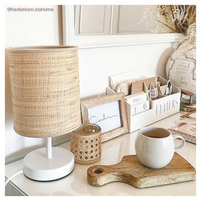 creative cables Kovová stolní lampa Alzaluce pro stínidlo Velikost: 15 cm, Barva: Matná bílá