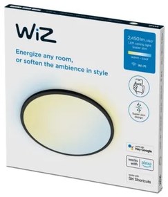 WiZ - LED Stmívatelné stropní svítidlo SUPERSLIM LED/22W/230V černá Wi-Fi