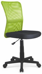 Dětská židle Halmar DINGO, zelená/černá, z nepromokavé síťoviny