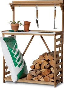 Tchibo - Stůl pro zahradnické práce se zásobníkem na dřevo