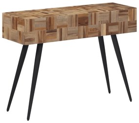 Konzolový stolek 110 x 34 x 80 cm masivní recyklovaný teak