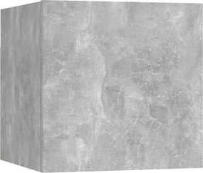 vidaXL 7dílný set TV skříněk kompozitní dřevo [3079291] Barva: Betonová šedá