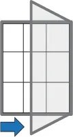 Bi-Office Vnitřní vitrína s bílým magnetickým povrchem, 720 x 980 mm