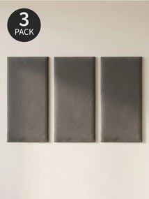 Sinsay - Obdélníkové čalouněné panely 3 pack - šedá