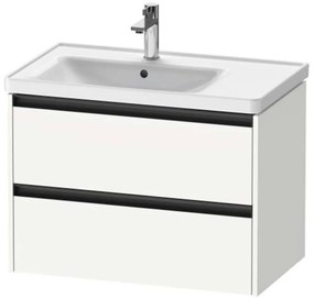 Duravit Ketho.2 - Umyvadlová skříňka 55x78x46 cm, 2 zásuvky, matná bílá K25285018180000