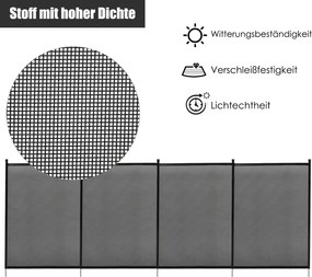 Costway Oplocení bazénu, oplocení pro děti, ochranné oplocení, oplocení bazénu