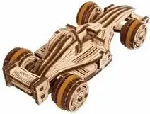 Ugears 3D dřevěné mechanické puzzle Compact Racer / 90 dílků / Obtížno