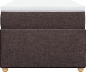 Box spring postel s matrací tmavě hnědá 100 x 200 cm textil 3285355