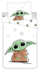 JERRY FABRICS Povlečení Star Wars Baby Yoda Bavlna, 140/200, 70/90 cm