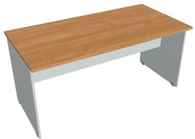 Stůl jednací rovný 160 cm - Hobis Gate GJ 1600 Dekor stolové desky: olše, Dekor lamino podnože: šedá