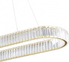 Toolight Toolight, LED stropní svítidlo 100x30 cm, 22W, APP1508-CP, zlatá matná, OSW-06971