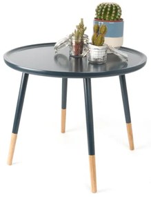 Modrý Odkládací stolek Graceful XL – tmavě  Ø 60 × 48 cm PRESENT TIME