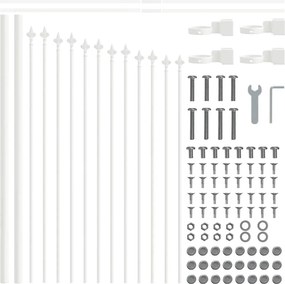 Zahradní plot WOERDEN 3 ks 170 x 115 cm Práškově lakovaná ocel 3360142