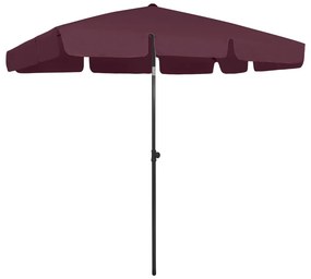 Plážový slunečník bordó 200 x 125 cm 314731
