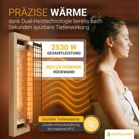 Artsauna Infrasauna Malmö 140, černá
