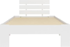 Rám postele bílý masivní borové dřevo 90 x 200 cm 283154