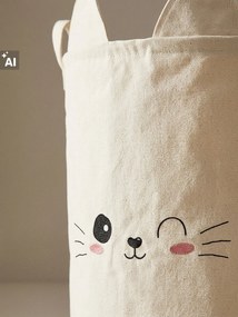 Sinsay - Úložný koš s motivem králíka - bílá