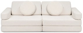 Rozkládací dětská pěnová pohovka a bunker SHAPPY PLAY SOFA TEDDY více barev Barva: Cream White