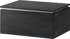 Závěsná skříňka pod umyvadlo Letto 03 60 cm černý beton