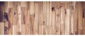 DIMEX | Panoramatická vliesová fototapeta na zeď Dřevěná stěna MP-2-0163  | 375 x 150 cm | hnědá, béžová