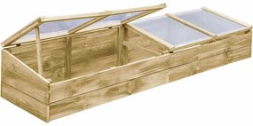 Pařeniště 2 ks impregnovaná borovice 200 x 50 x 35 cm 3055328