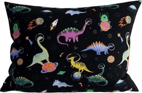 Povlak na polštář z mikrovlákna DINO SPACE 50x70 cm, barevný