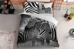 DETEXPOL Francouzské povlečení Zebra  Bavlna, 220/200, 70/80 cm